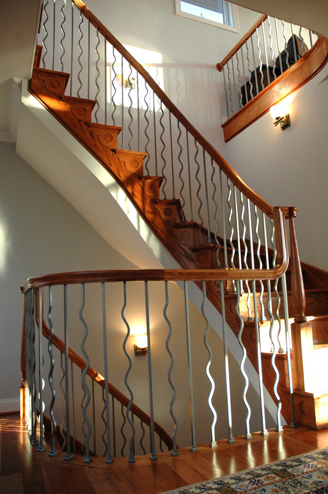 Stacked Curved Winder - Traditional - Staircase - DC Metro - by Choice ...