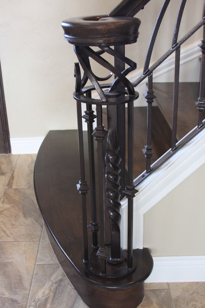 stair and volute - Mediterranean - Staircase - Austin - by Rod Iron Rod ...