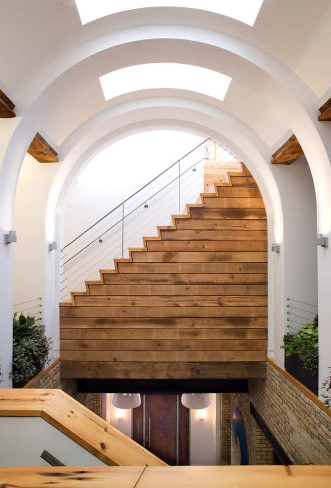 stair atrium - Rustic - Staircase - Chicago - by Sullivan, Goulette ...