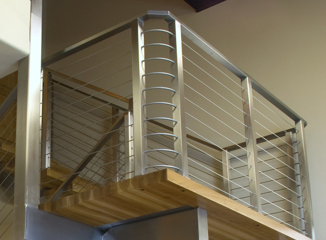 Stair Cable Railing - Modern - Staircase - Las Vegas - by Ultra-tec ...