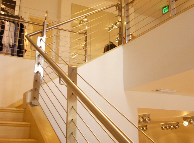 Stair Cable Railing - Modern - Staircase - Las Vegas - by Ultra-tec ...