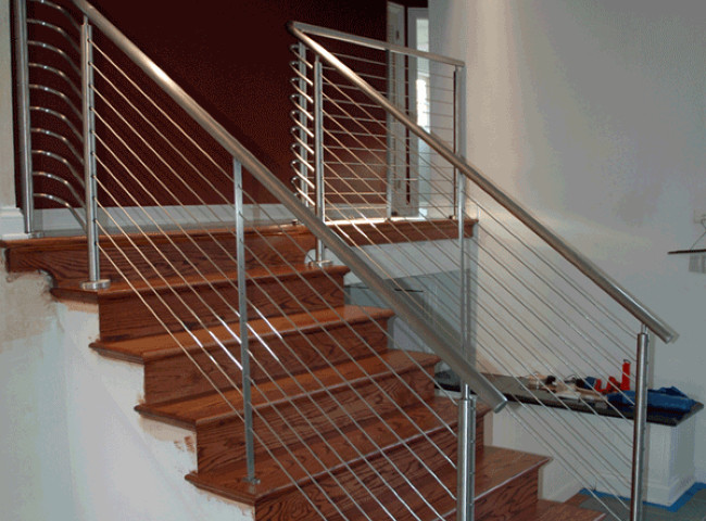 Stair Cable Railing - Modern - Staircase - Las Vegas - by Ultra-tec ...