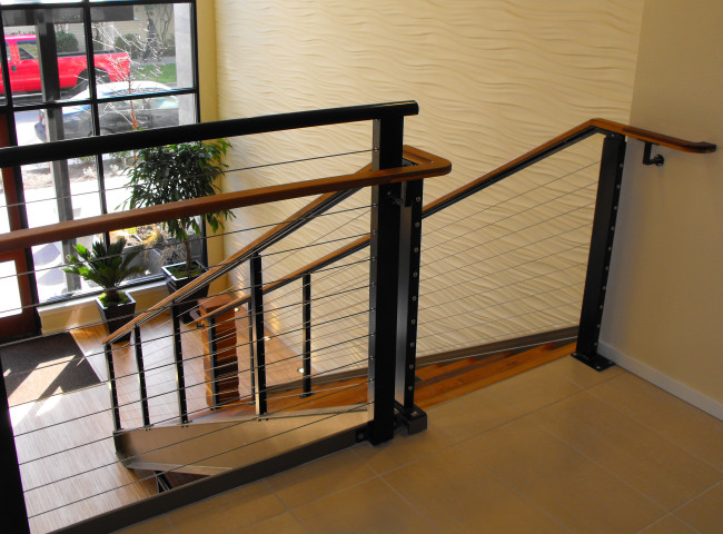 Stair Cable Railing - Modern - Staircase - Las Vegas - by Ultra-tec ...