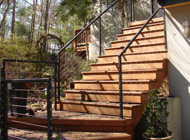 Stair Cable Railing - Modern - Staircase - Las Vegas - by Ultra-tec ...