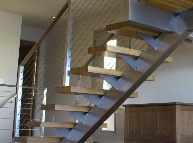 Stair Cable Railing - Modern - Staircase - Las Vegas - by Ultra-tec ...
