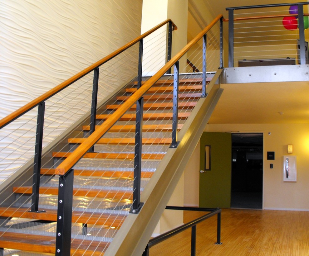 Stair Cable Railing - Modern - Staircase - Las Vegas - by Ultra-tec ...