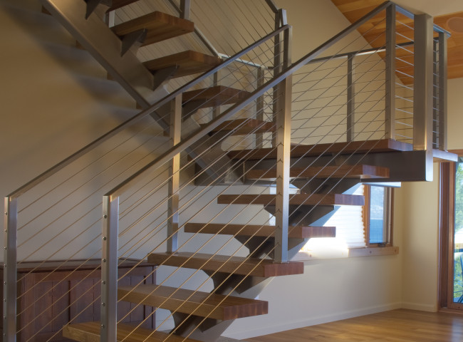 Stair Cable Railing - Modern - Staircase - Las Vegas - by Ultra-tec ...