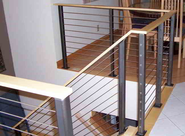 Stair Cable Railing - Modern - Staircase - Las Vegas - by Ultra-tec ...