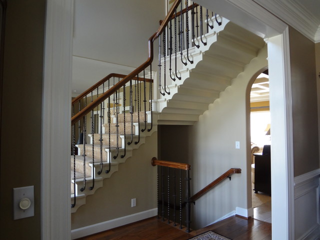 Stair case upgrade - Traditional - Staircase - Chicago - by Fulton ...
