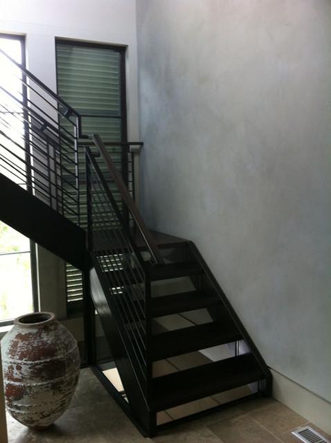 Stair Hall - Marmorino Classico - Contemporain - Escalier - Atlanta ...