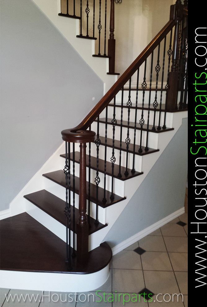 Stair Remodel Houston Stair Parts - Traditional - Staircase - Houston ...