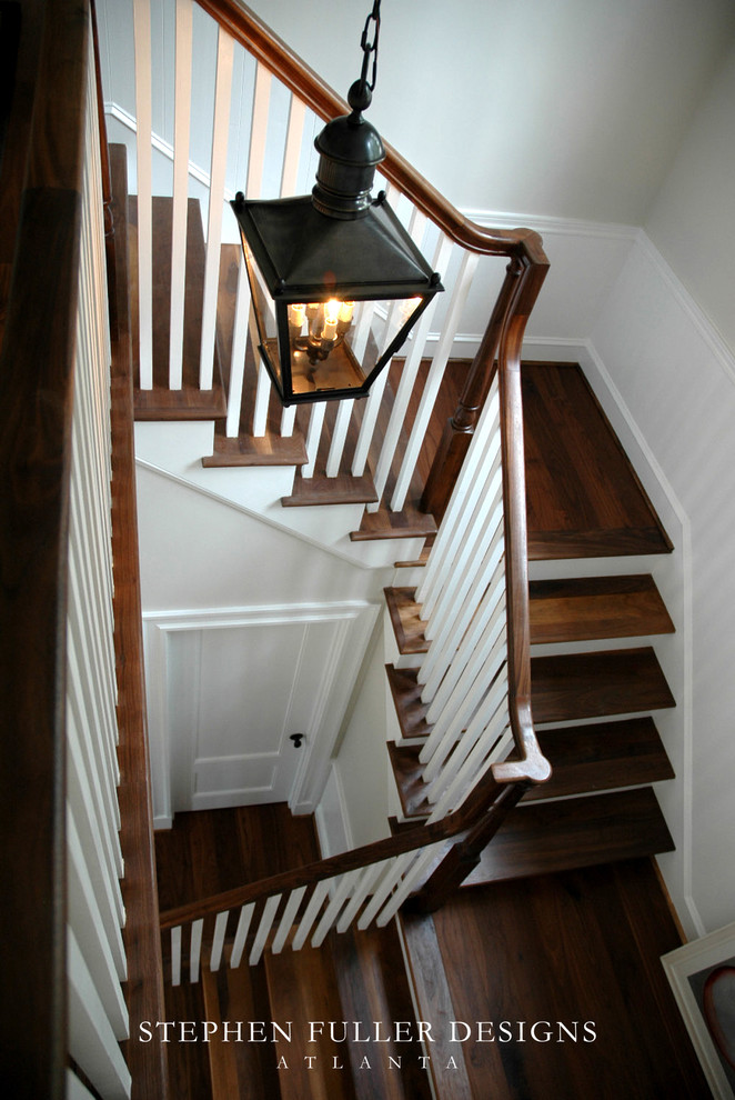 Stair Well in a Coastal Cottage - Traditional - Staircase - Atlanta ...