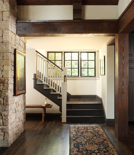 Stair With Window - Transitional - Staircase - Austin - by Norris ...