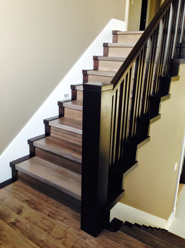 Staircases - Traditional - Staircase - Calgary - by Touchwood Flooring ...