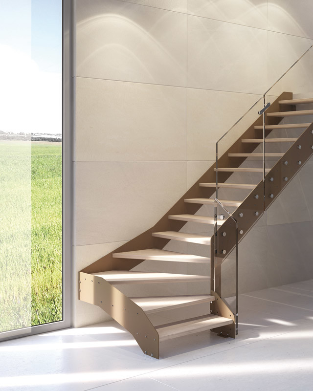 Staircases with steel stringers - Modern - Staircase - New York - by ...
