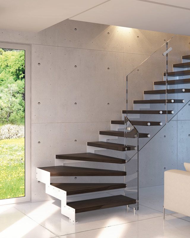 Staircases with steel stringers - Modern - Staircase - New York - by ...