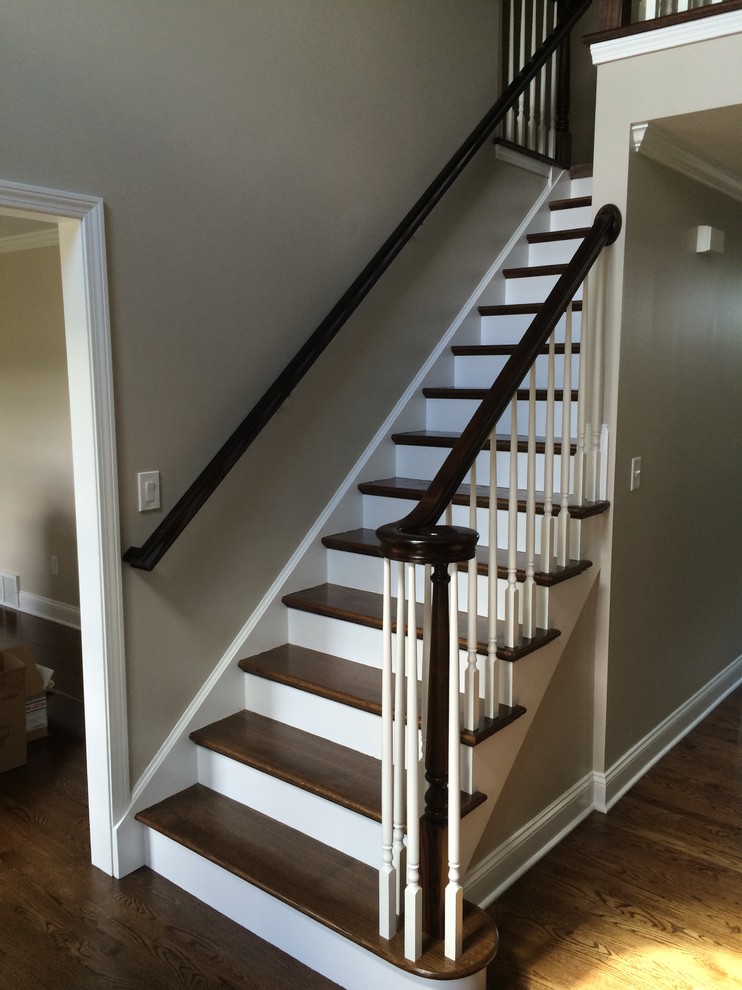 Stairs & Rails Renovation - Traditional - Staircase - Boston - by NLR ...