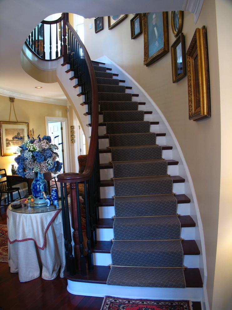 Stairway from Ground Level Foyer - Traditional - Staircase - Atlanta ...