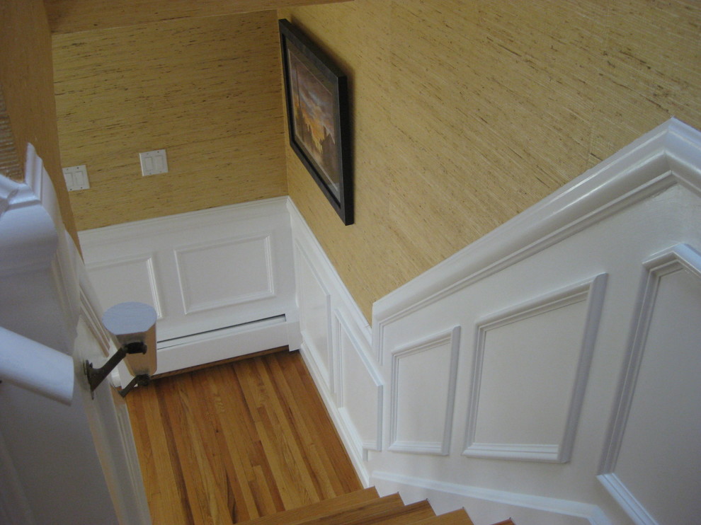 Stairway Wainscoting & Painting - Traditional - Staircase - New York ...