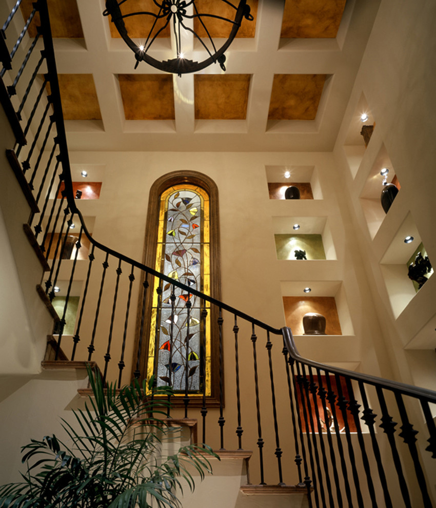 Stairwell Niches - Traditional - Staircase - Austin | Houzz