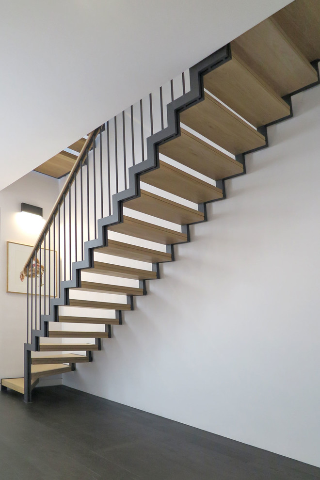 Steel & Timber Stairs - Contemporary - Staircase - Sydney - by Kreis ...