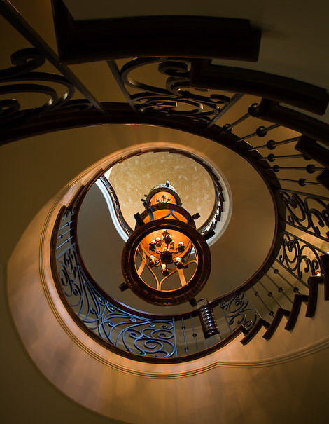 Stone and Shake English Manor - Traditional - Staircase - Charlotte ...