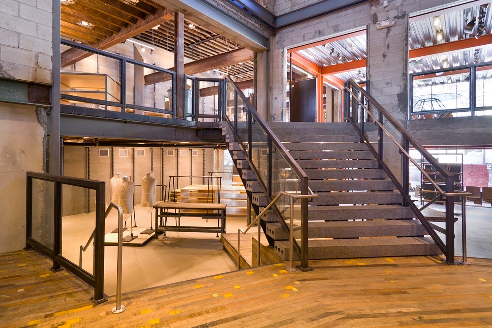 Straight Glass Handrails - Contemporary - Staircase - New York - by ...