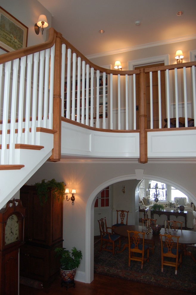 Straight to Radius Stair - Traditional - Staircase - Boston - by ...