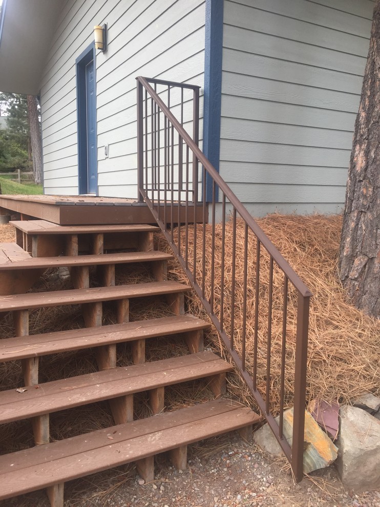 Straightforward & Long-lasting Exterior Stair Railing - Traditional ...