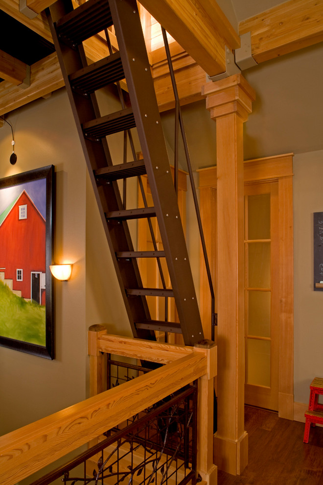 Suncadia Upside Down House - Rustic - Staircase - Seattle - by 4D ...