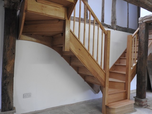 Surrey Barn Conversion - Country - Staircase - Sussex - by Wood ...