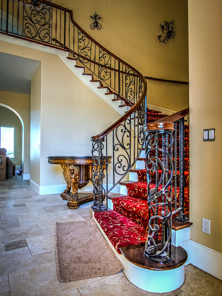 Tuscan Decorating Stairwell Walls
