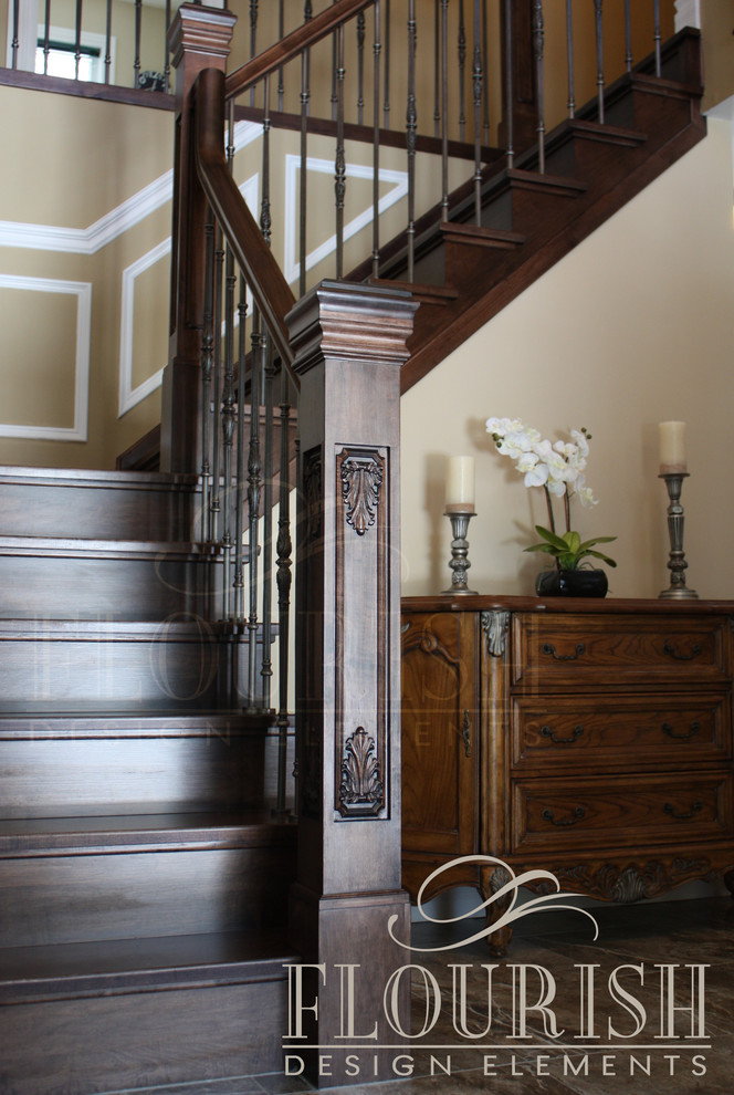 The Acanthus Newel - Traditional - Staircase - Toronto - by Flourish ...