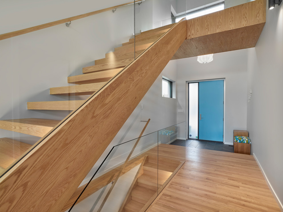 the Apollo Stairs & Foyer - Midcentury - Staircase - Edmonton - by ...