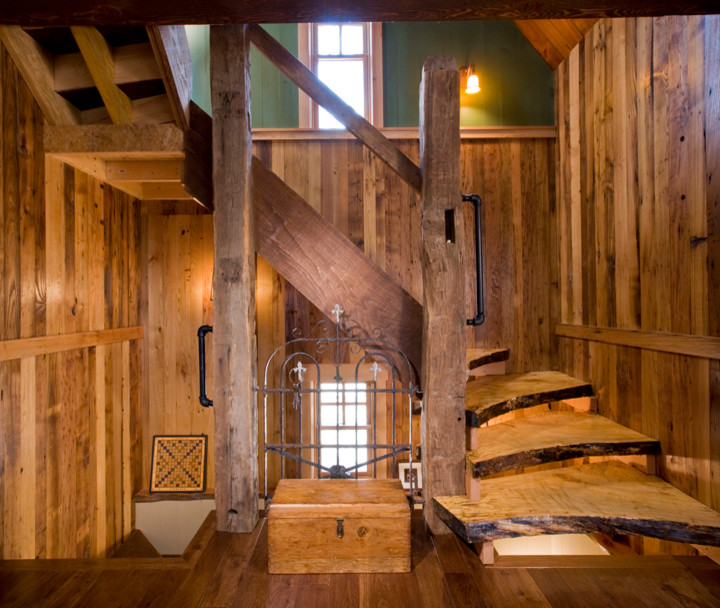 The Cabin - Traditional - Staircase - Baltimore - by Lundberg Builders ...