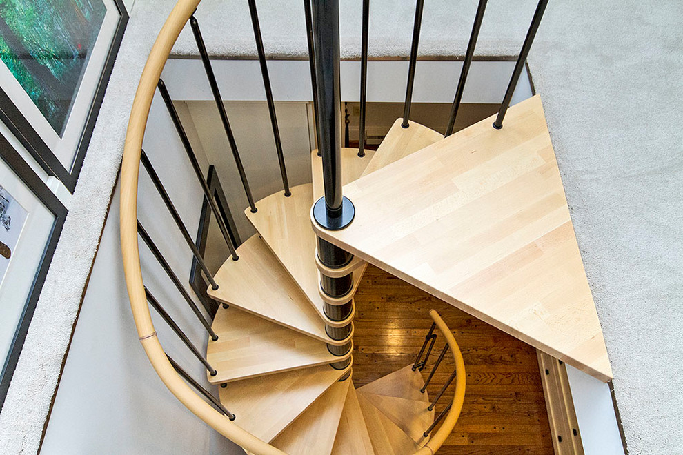 The Cliff Three Level Interior Renovation - Contemporary - Staircase ...