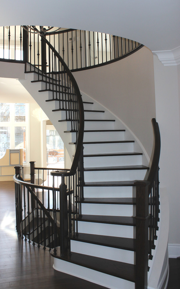 The Curved Staircase - Transitional - Staircase - Toronto - by Lindy ...