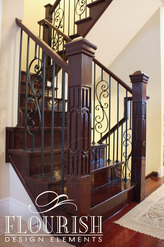 The Ellipse Newel - Traditional - Staircase - Toronto - by Flourish ...