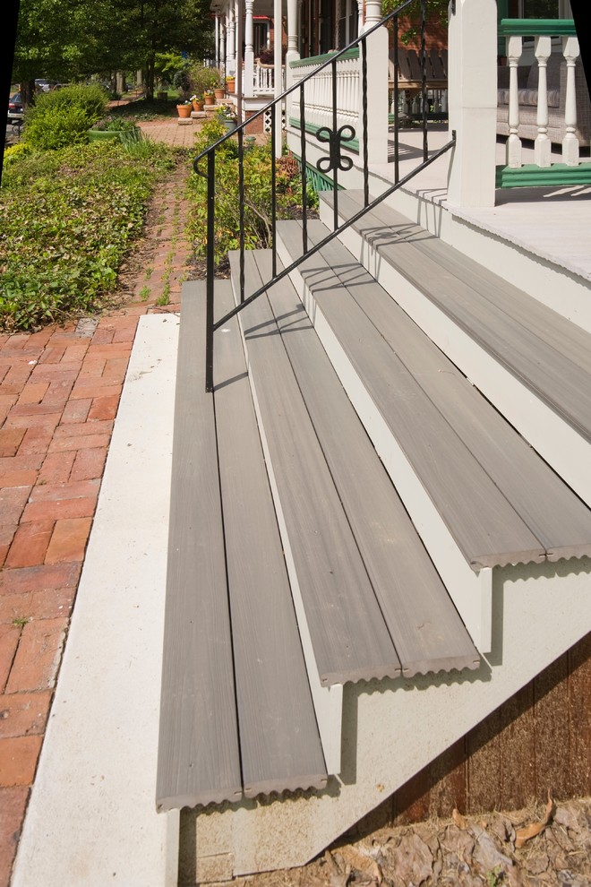 The front steps were brought up to code - Traditional - Staircase ...