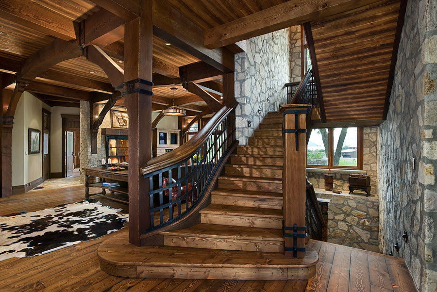 The Ranch - Rustic - Staircase - Calgary - by smith + co. | Houzz