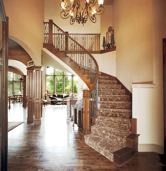 The San Teresa, 1.5 Story Plan - Mediterranean - Staircase - Kansas ...