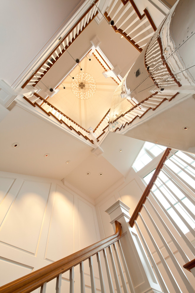Three-story open staircase - Traditional - Staircase - Baltimore - by ...