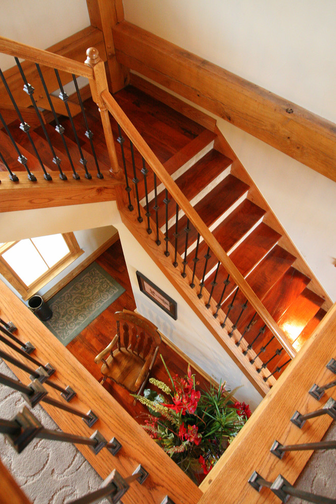 Timber Frame Stair Case - Craftsman - Staircase - Austin - by Dale ...