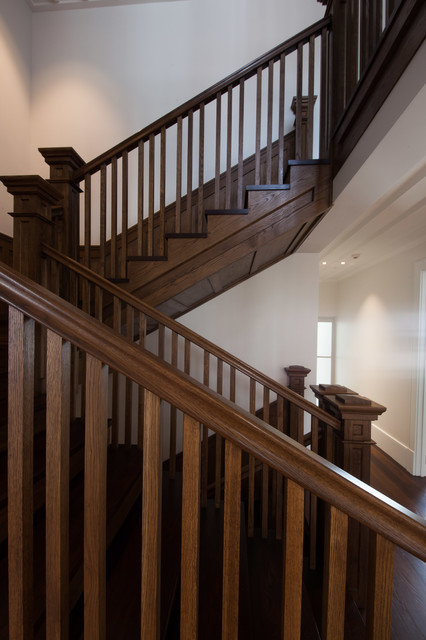 Timber stairs - Traditional - Staircase - Auckland - by Ackworth House ...