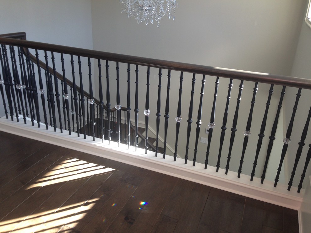 Traditional railing - swarovski crystal - Traditional - Staircase ...