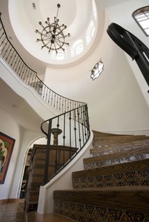 Traditional Spanish Villa - Mediterranean - Staircase - Houston - by ...