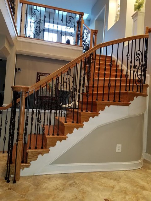 Traditional Staircase to Basement - Traditional - Staircase - DC Metro ...