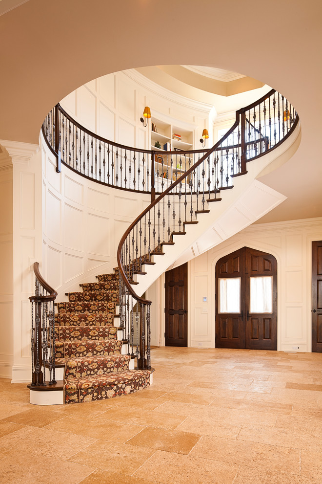 Traditional Stone Manor - Traditional - Staircase - Chicago - by ...