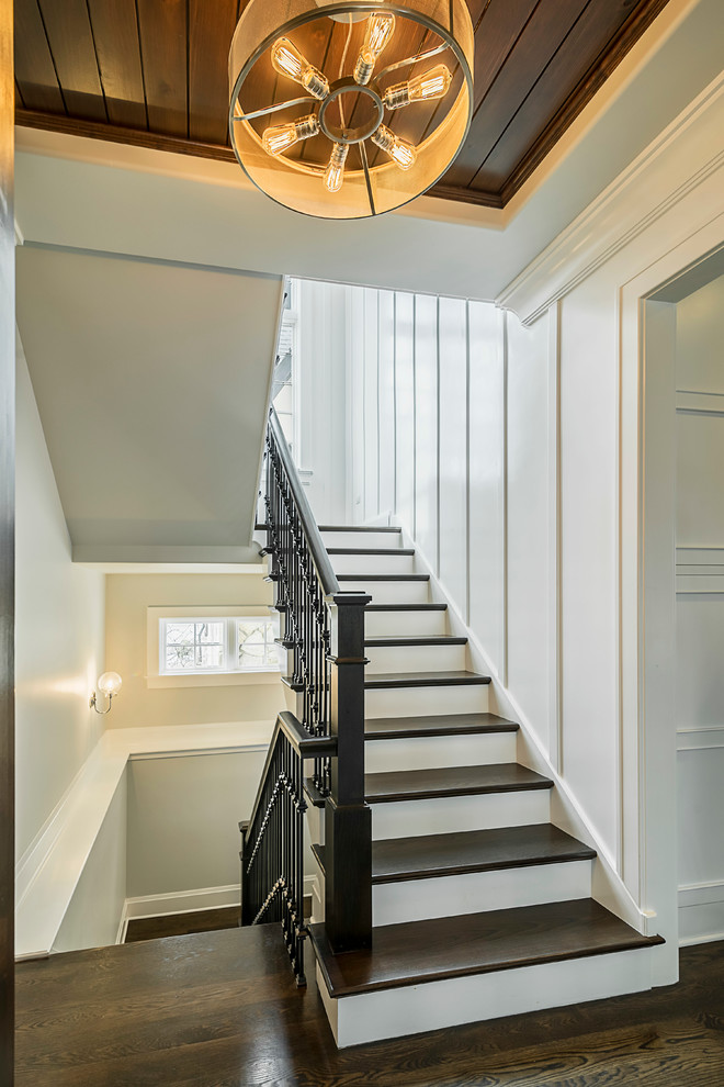 Transitional Farmhouse - Transitional - Staircase - Chicago - by ...