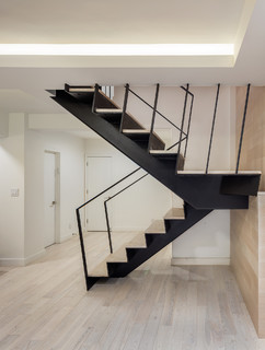 Trapeze Stair Duplex Apartment - Contemporary - Staircase - New York ...